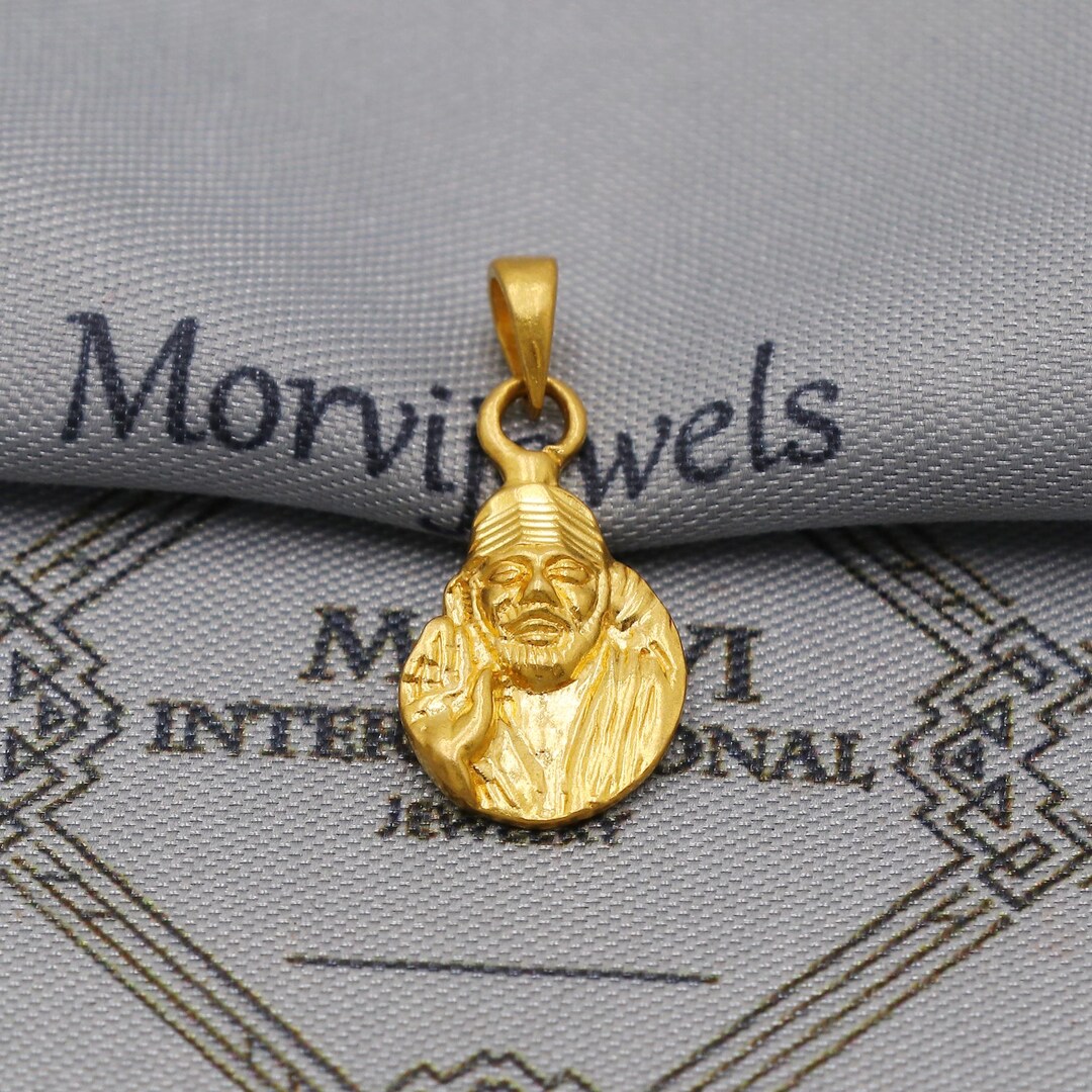 Lord Sai Baba - 22k Yellow Gold Locket Pendant Jewelry, Indian God ...