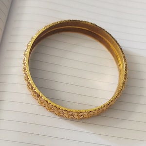 22k Gold Bangles Indian Handmade Lightweight Wax Filled, Traditional ...