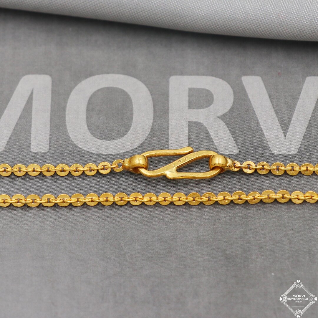 20k Gold Chain Necklace for Men Women Anniversary Wedding Gift Chain ...