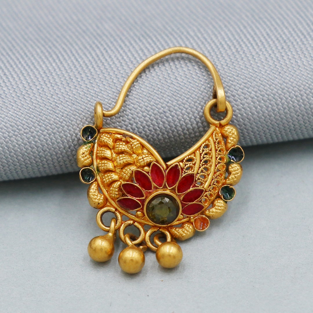 Rising Sun Design Nose Ring Filigree Jewelry for Women - Etsy