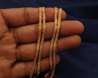 22k Gold Chain Necklace for Men Women Anniversary Wedding Gift - Etsy