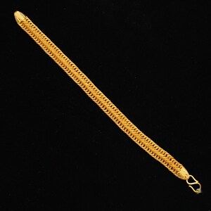22k Gold Bracelet Men Jewelry, 10mm 8 Inches and All - Etsy