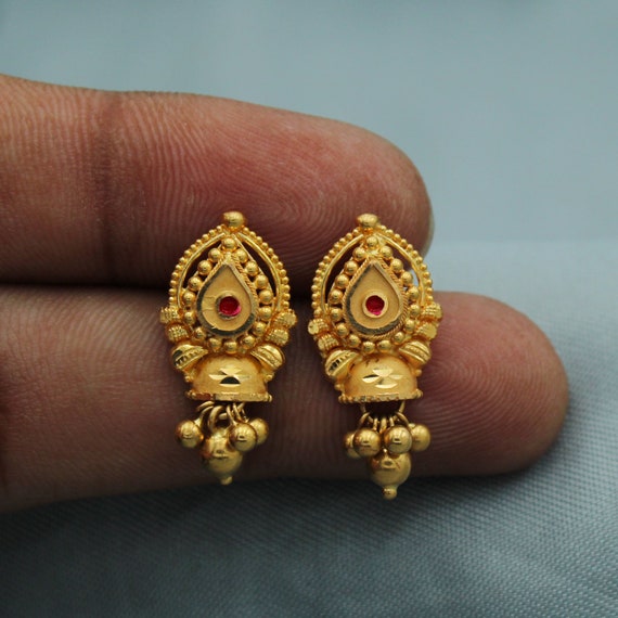 Gold Earrings Designs For Daily Use