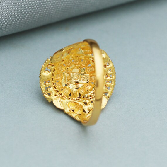 22k Pure Solid Gold Handmade Ring . Genuine 916 Gold Purity 22k Pure Solid Gold Handmade Ring . Genuine 916 Gold Purity