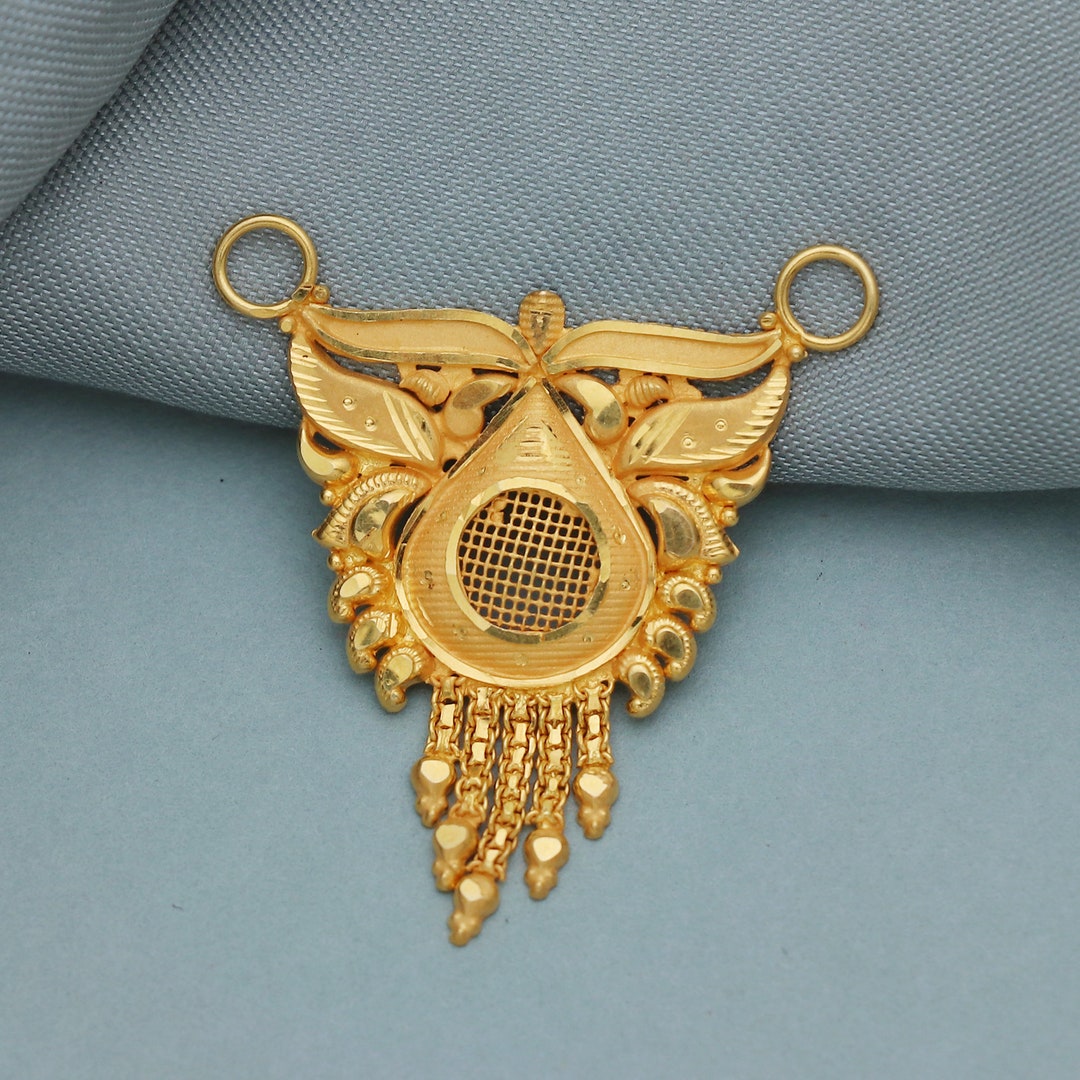 Pure 22k Karat Yellow Gold Amulet Pendant Handmade Excellent Women's ...