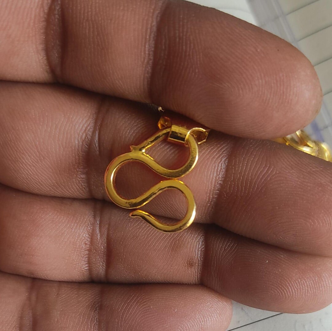 22k Gold Clasp Hook for Chain Necklace Jewelry, Durable and Secure Gold ...