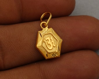Gold Aum Pendant - Etsy