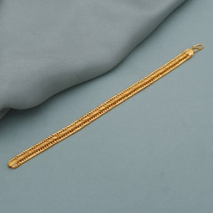 22k Gold Bracelet for Men Boy , Yellow Gold Bracelet, Unique Stylish Design, Indian Gold ...