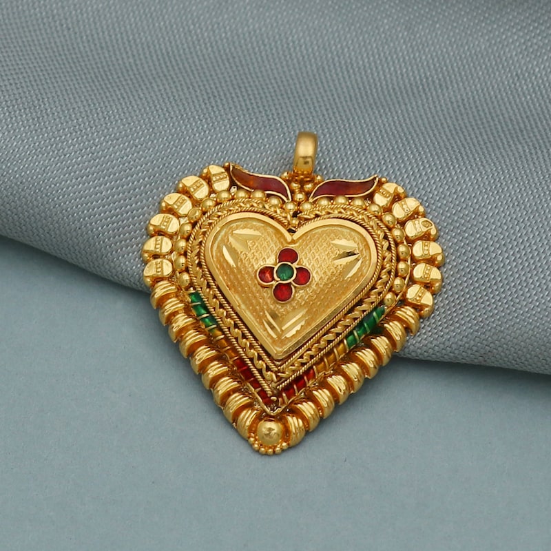 24k Pure Gold Pendant - Etsy