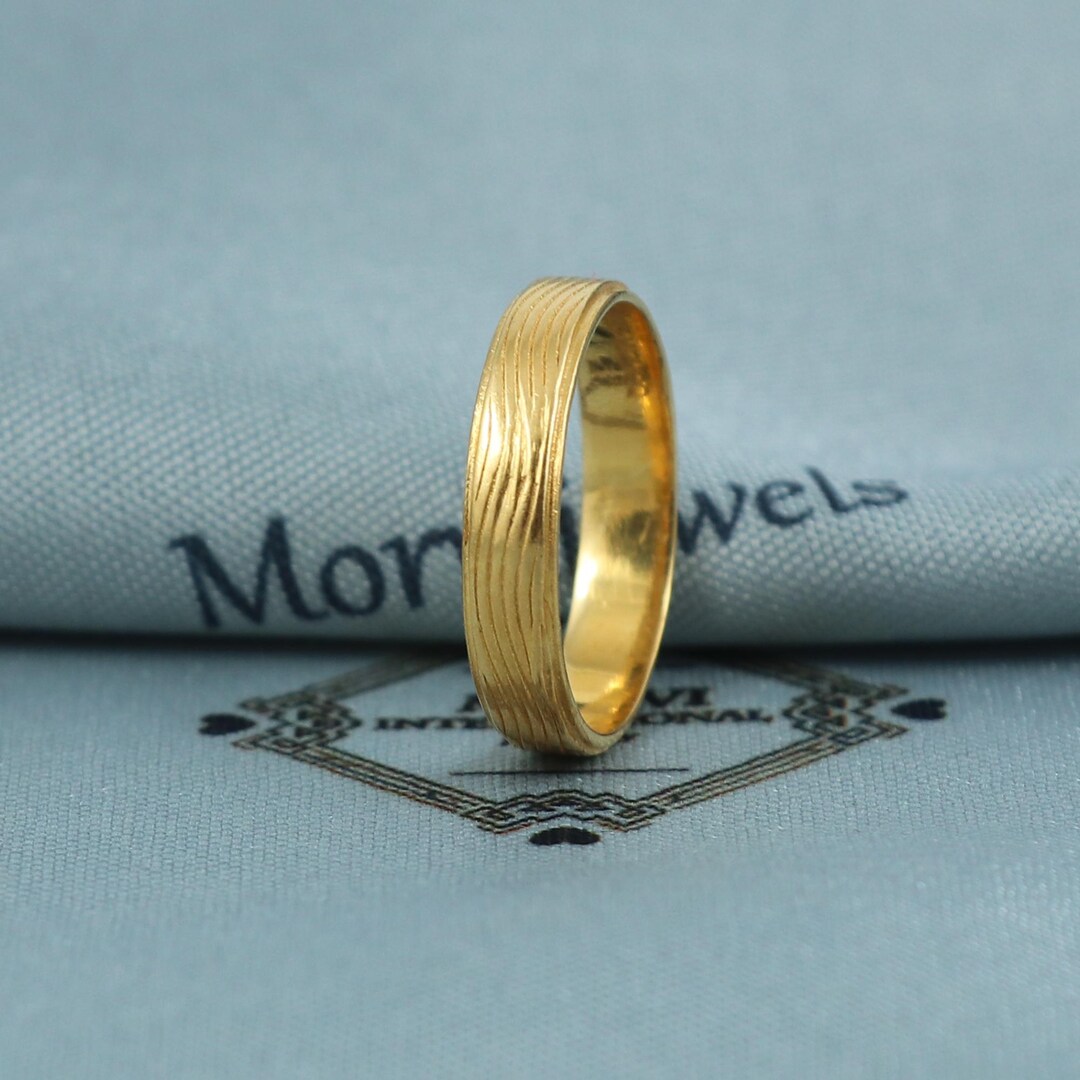 22k 22kt Engraved Band Ring Handmade Jewelry for Gift, K5415 - Etsy