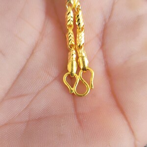22k Gold Lock for Chain, 22k Gold Lock, 22k Gold Hook, 22kt Necklace ...