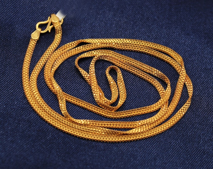 22k Gold Lock for Chain, 22k Gold Lock, 22k Gold Hook, 22kt Necklace ...