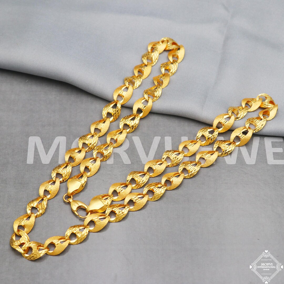 Wedding 22k Yellow Gold Chain Jewelry, K5286 - Etsy