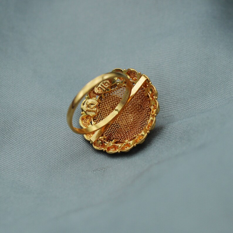 22k Yellow Gold Ring Indian Gold Ring Indian Gold Jewelry - Etsy