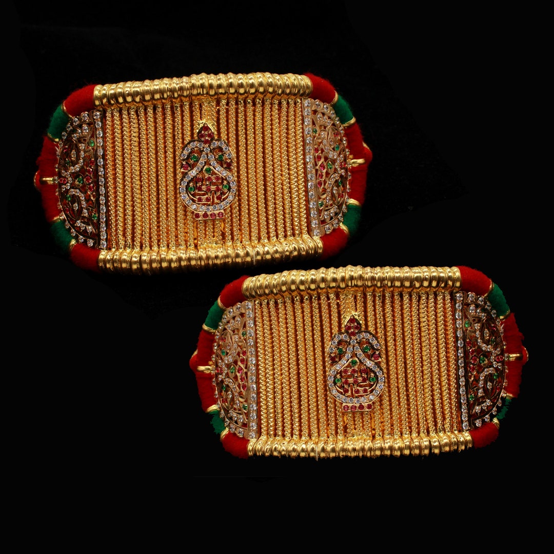 22k Gold Bracelet Armlet Bajuband Arm Band, Indian Gold Jewelry ...