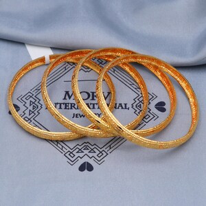 22k Gold Bangles Indian Handmade Lightweight Wax Filled, Traditional ...