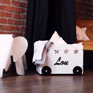 Personalized Wooden Toy Box - Etsy