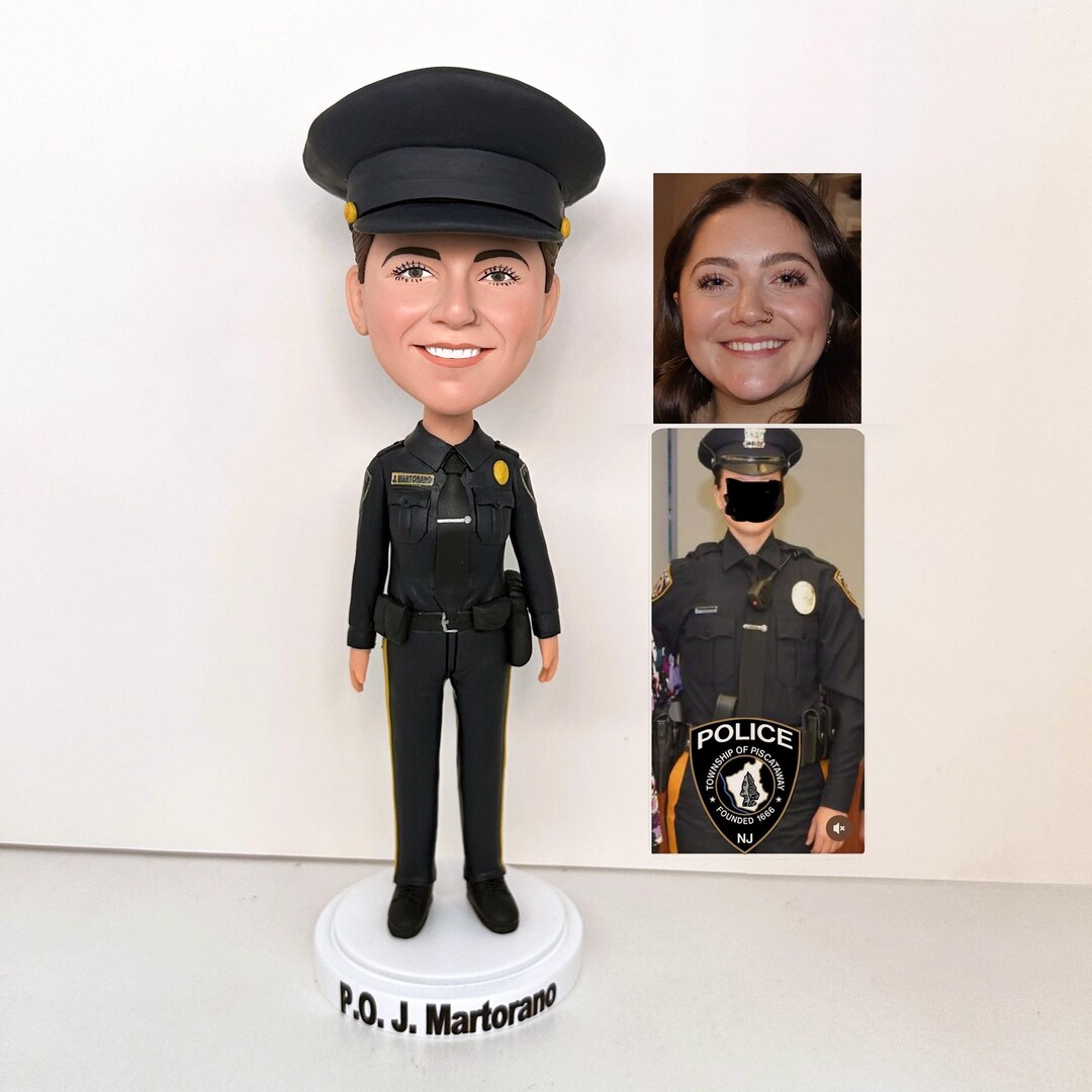 Custom Police Officer Bobbleheads, Custom Traffic Police Figurines ...