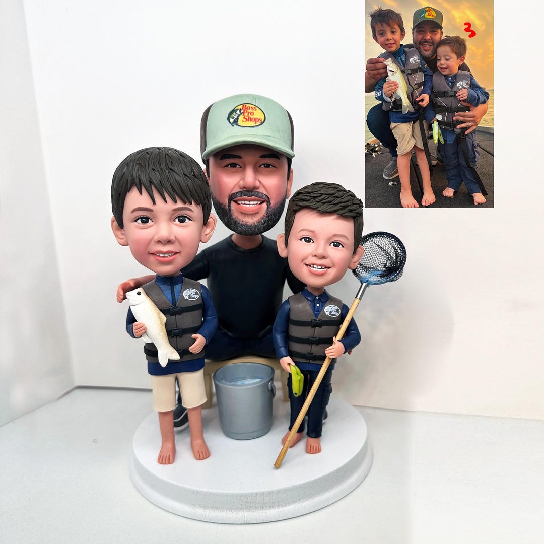 Custom Family Bobbleheads, Custom Father and Son Figurines ...