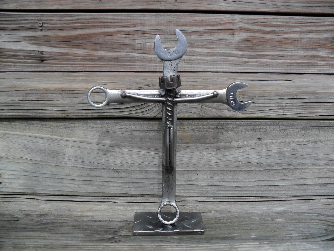 Mechanics Cross Wrench Metal Art Display Crucifix Display - Etsy