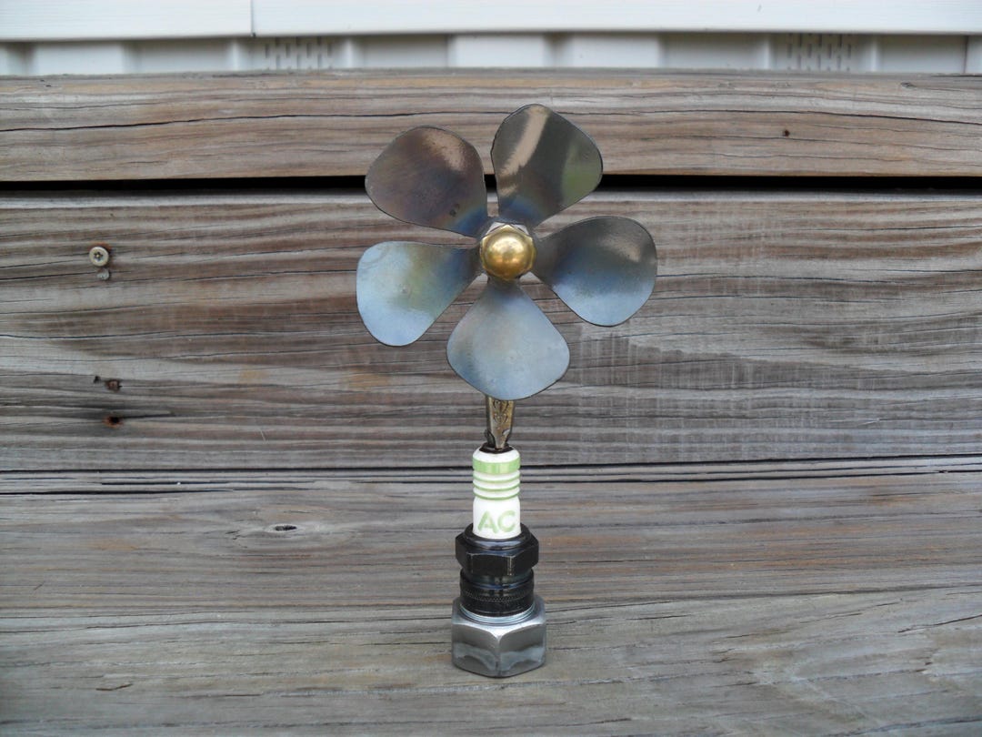 AC Spark Plug Flower Metal Art - Etsy