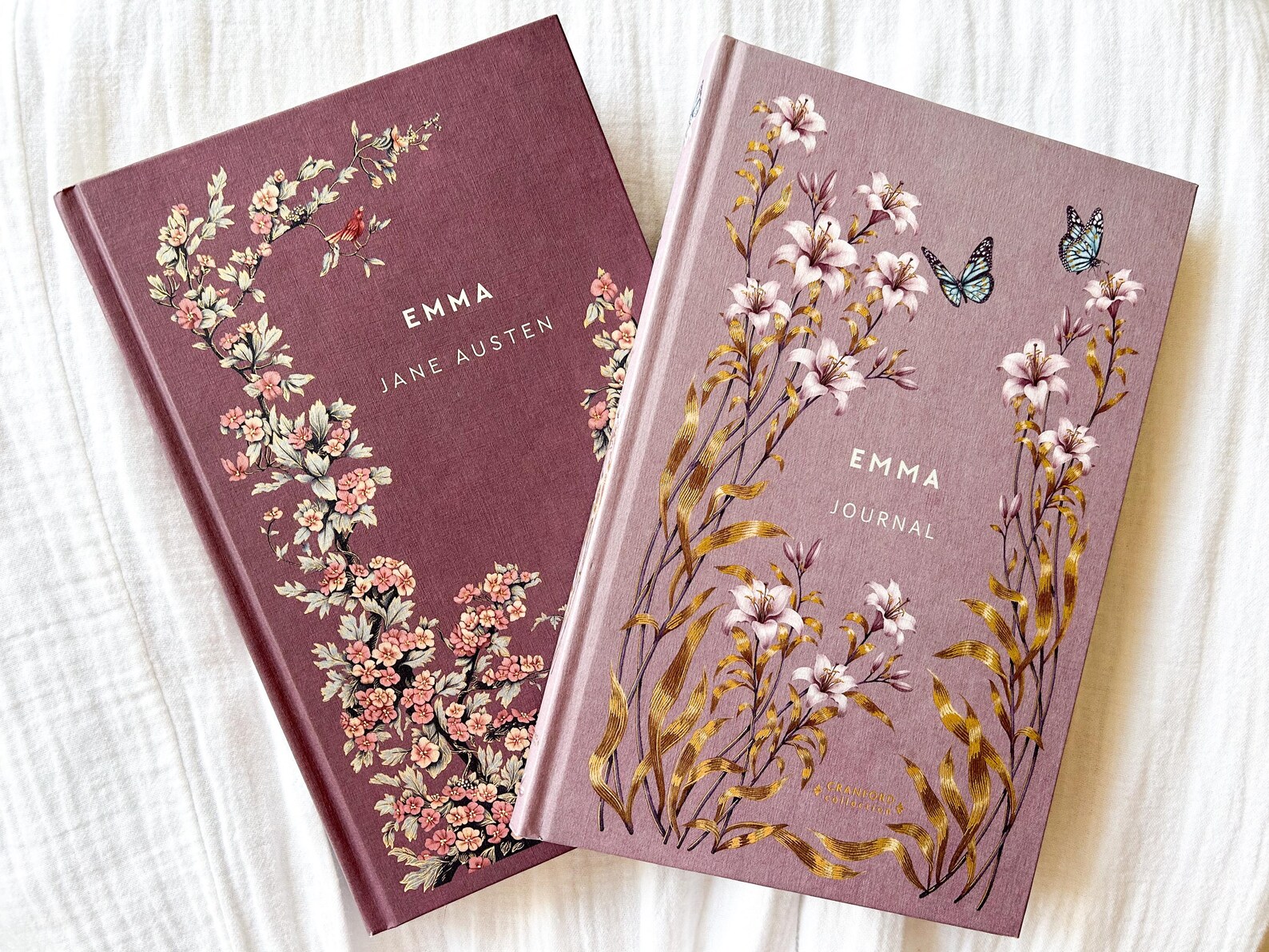 Jane Austen Emma Book Lined Journal Set Cranford Collection Gold ...