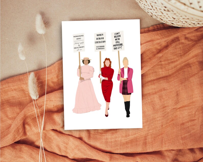 Womens Rights Protest Poster Pro Choice Feminist Movement Equal Rights ...