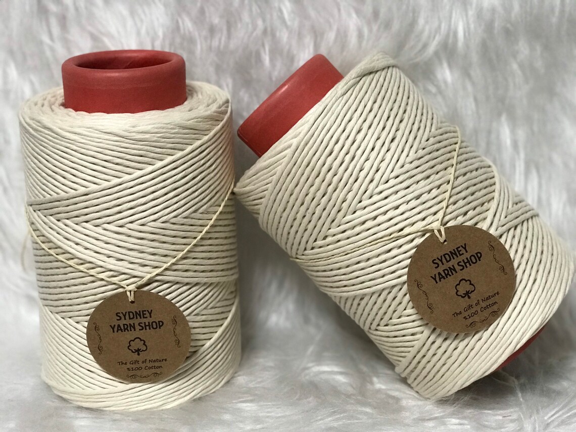 3mm String Natural/Ecru String 1kg 100% Cotton Super Soft | Etsy