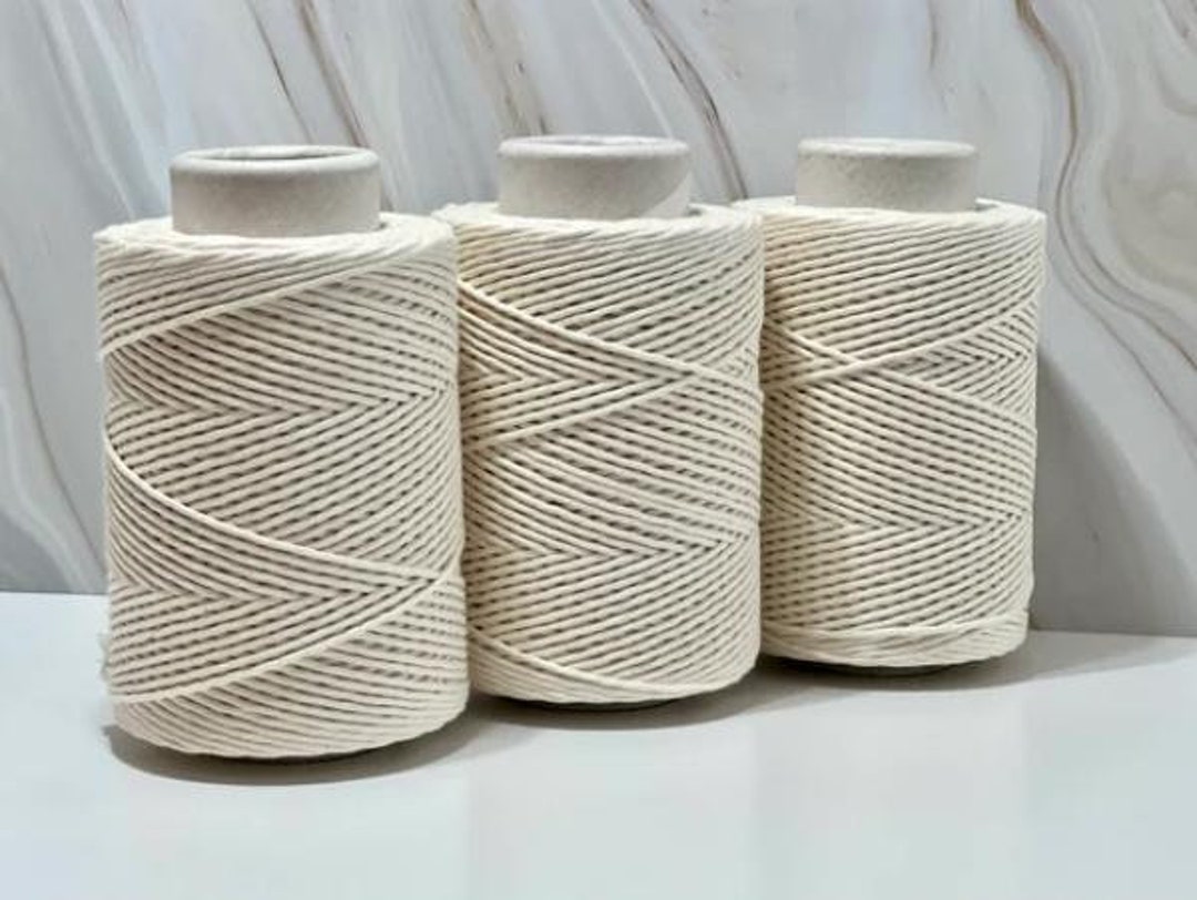 WHITE Lily-bamboo & Natural 3mm String - Etsy