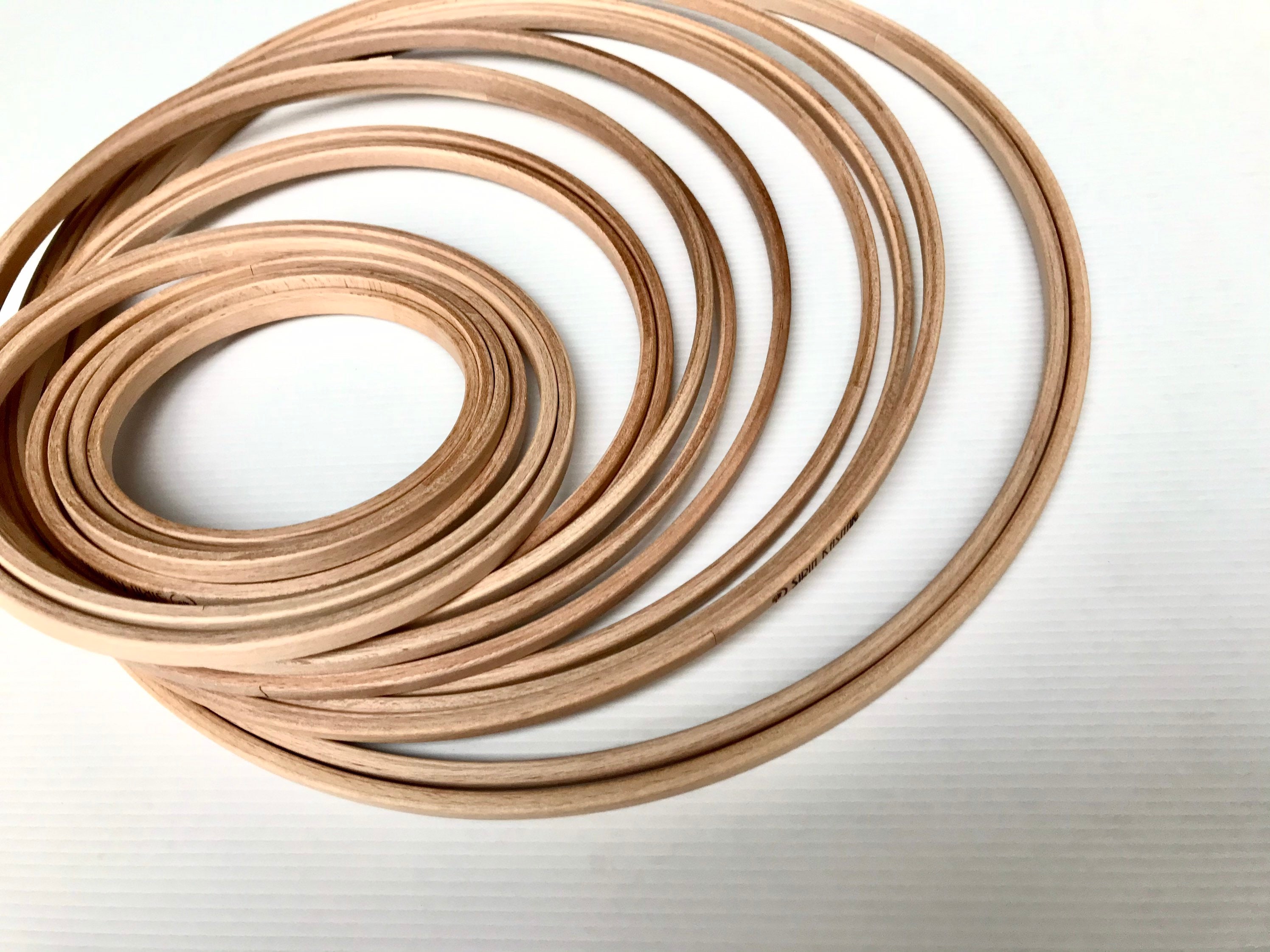 Wooden Hoops, Round Ring, Dream Catcher. Nursery Decor, Wooden Round ...