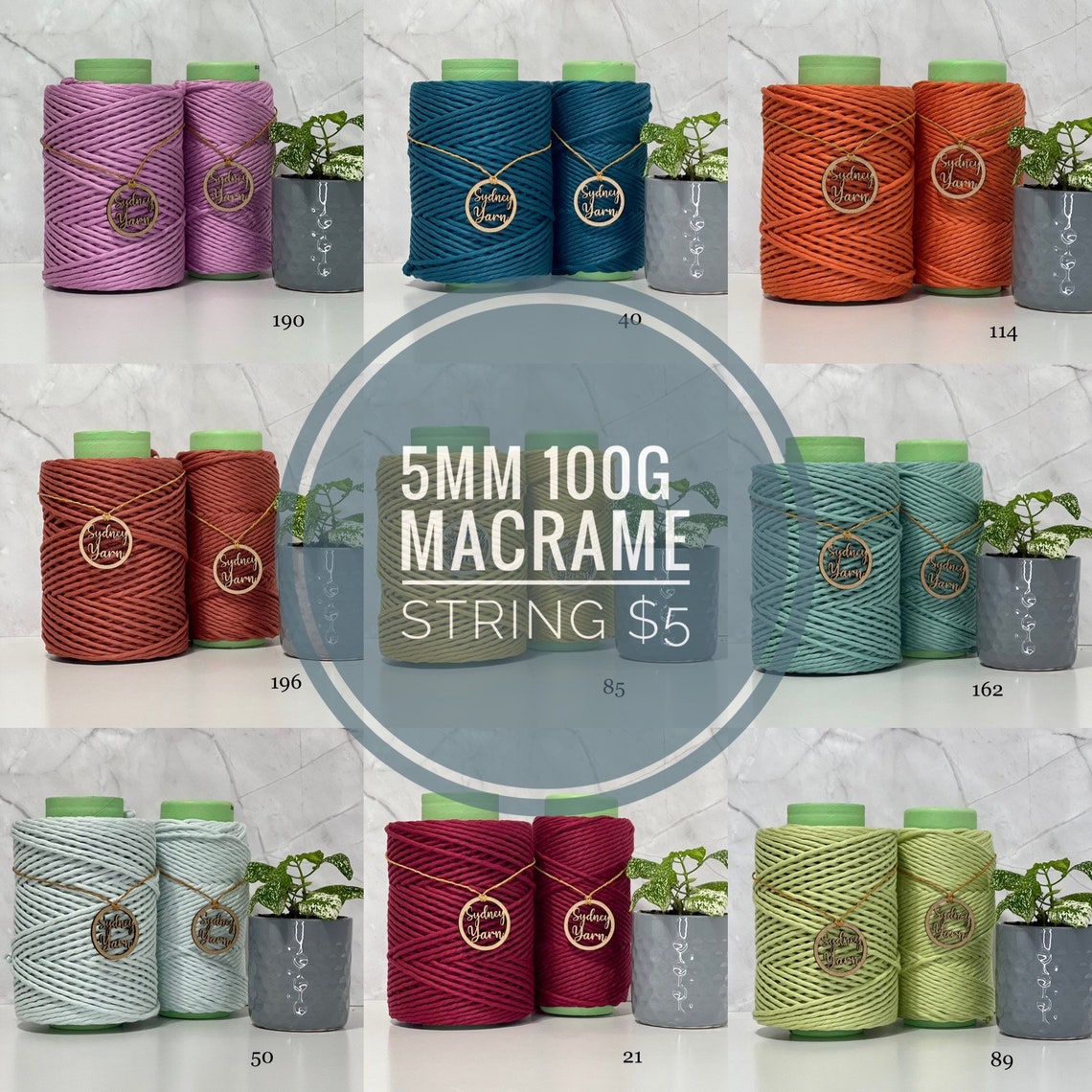 5mm Macrame String Minis Macrame Mini Macrame Cake Macrame - Etsy