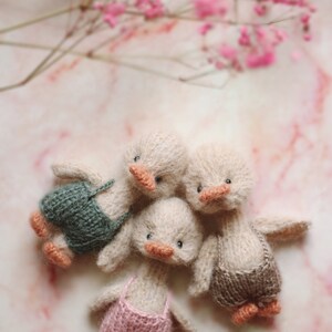 Little GOOSE Knitting Pattern PDF, Stuffed Knitted Animal, Flat Knit on ...