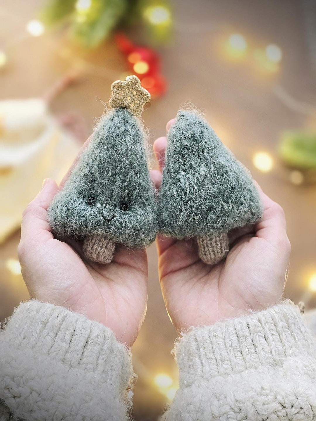 Christmas Tree Knitting PATTERN PDF, Knitted Tutorial, Christmas ...