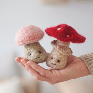 Happy Cute MUSHROOMS KNITTING Pattern Pdf, Stuffed Knitted Toy. 3 Packs ...