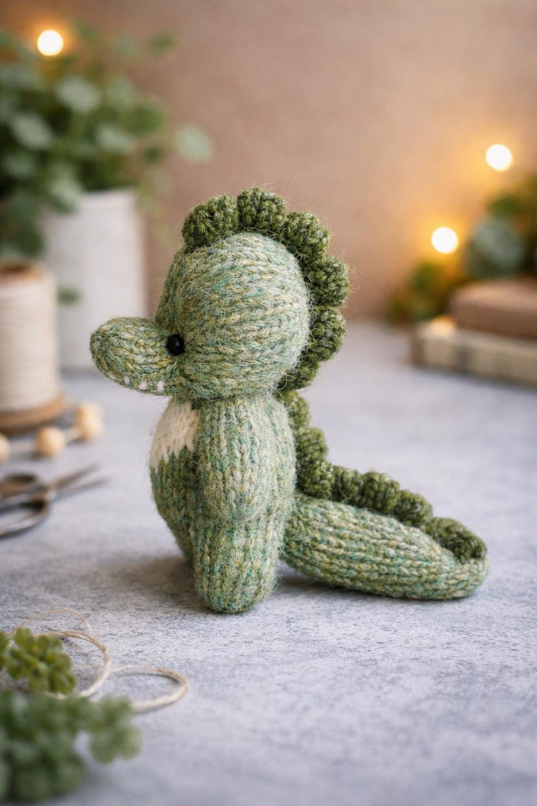 PDF, Crocodile, Knitting PATTERN, Knitted Animal Toy, 14cm, Knit Dragon ...