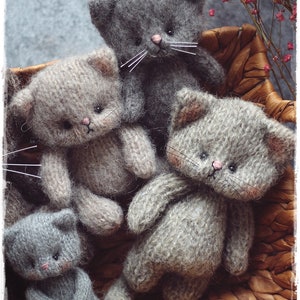 Cat Knitting Pattern, Beginner Friendly, Stuffed Knit Animal - Etsy