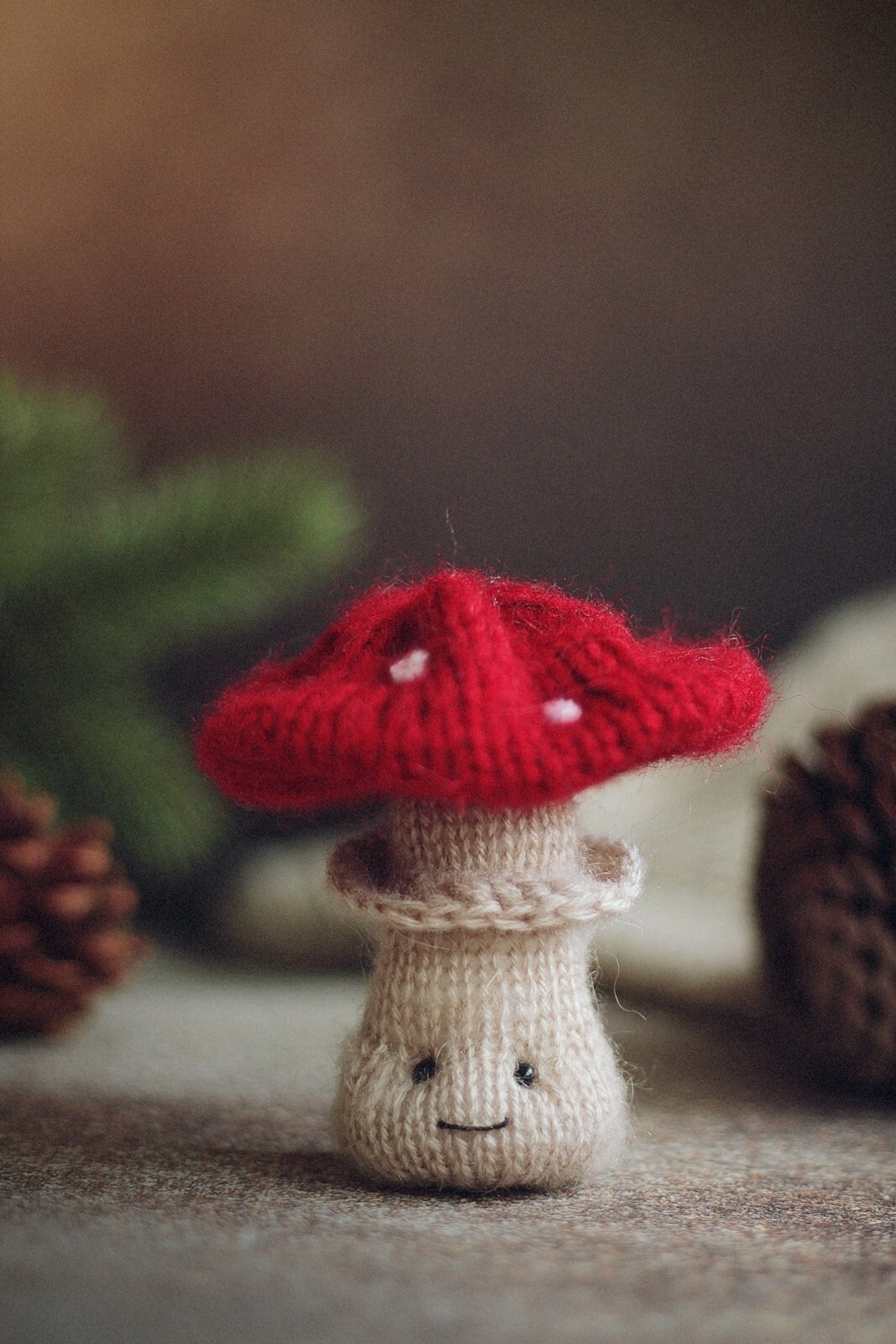 Knitting Cute TOADSTOOL Mushroom, Knitted, Crochet PATTERN Pdf, Knitted ...