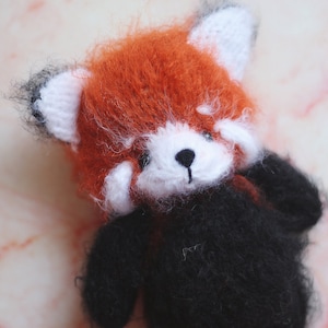 Red Panda Knitting PATTERN Pdf, Cute Stuffed Knitted Animal Toy. - Etsy