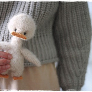 Goose, Knitting PATTERN PDF, Knitted Animal Toy, 20cm, Knit Cute Goose ...