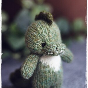 Crocodile, Knitting PATTERN PDF, Knitted Animal Toy, 14cm, Knit Cute ...