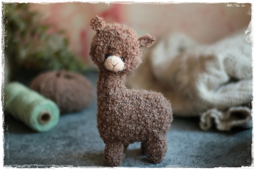 Knitting PATTERN Alpaca, Knitted Animal Toy, 8in. Easy Knitting. PDF - Etsy