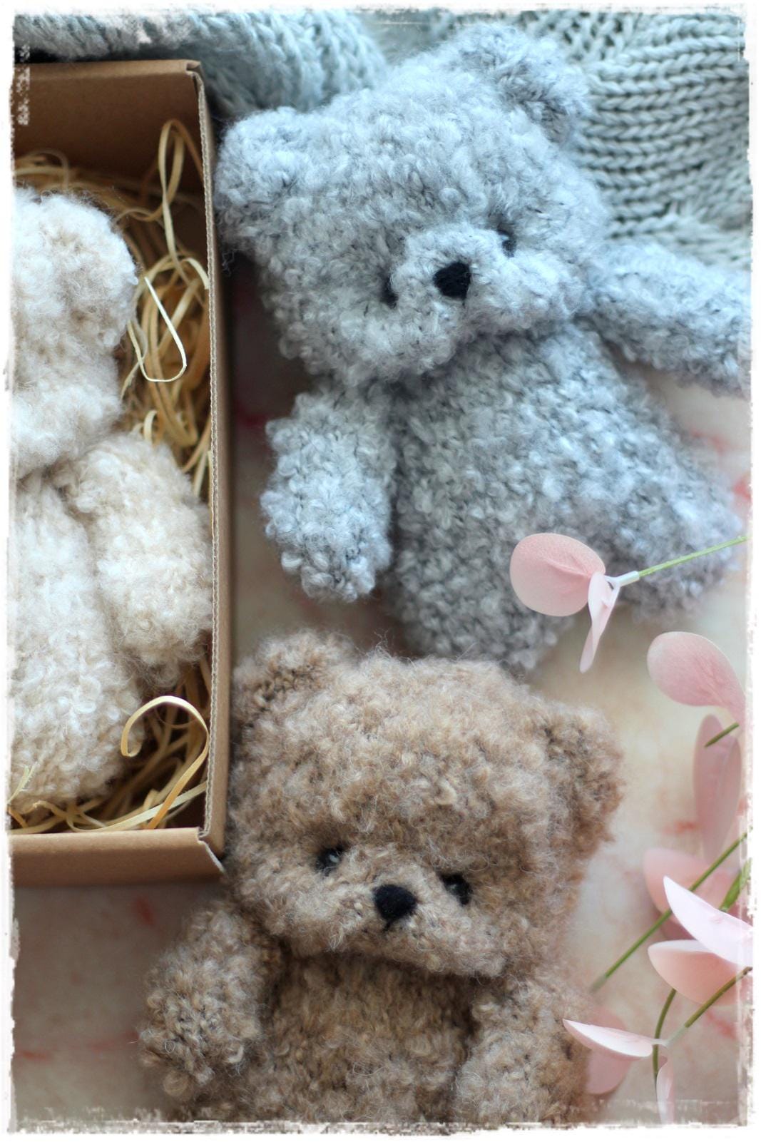 PDF, Easy and Quick Knitted PATTERN Teddy Bear, Knitting Boucle Stuffed ...