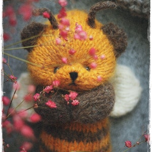 Teddy Bee, Knitting PATTERN Pdf, Cute Stuffed Animal Tutorial, Knitted ...