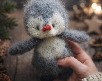 PDF, Baby PENGUIN Knitting Pattern , Knitted Animal, Knitting Chart ...