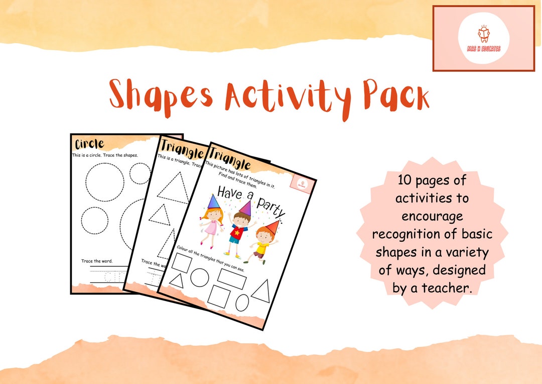 Pre-school Shape Activity Pack - Teacher-designed Exploration of ...