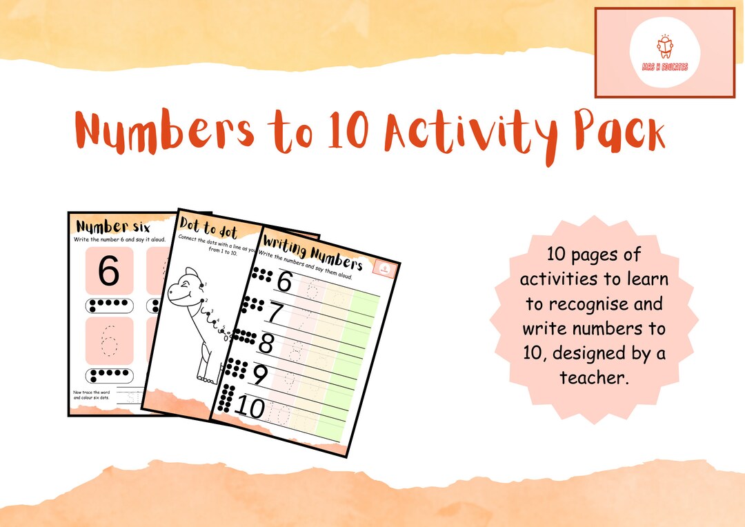 Pre-school Numbers 1-10 Activity Pack Teacher-crafted Learning ...