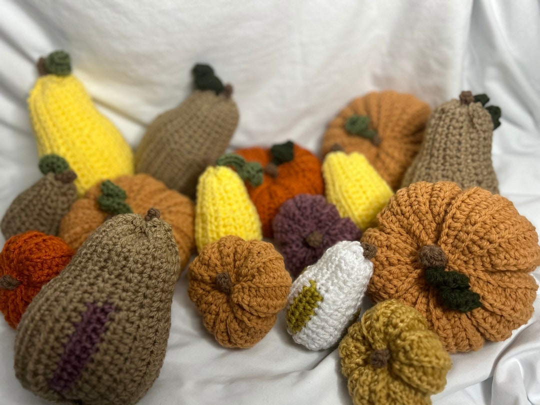 Stuffed Gourd and Pumpkin Decor, Handmade - Etsy