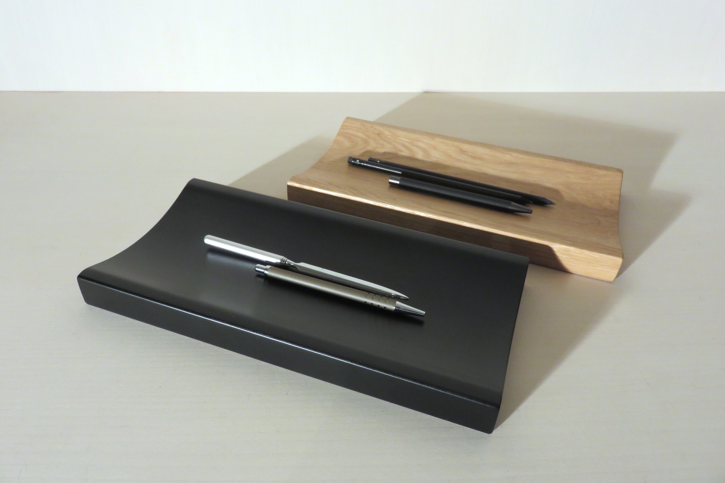 Pen Tray Large / Pen Tray / Pen Holder Made of Oak Natural or Oak Black ...