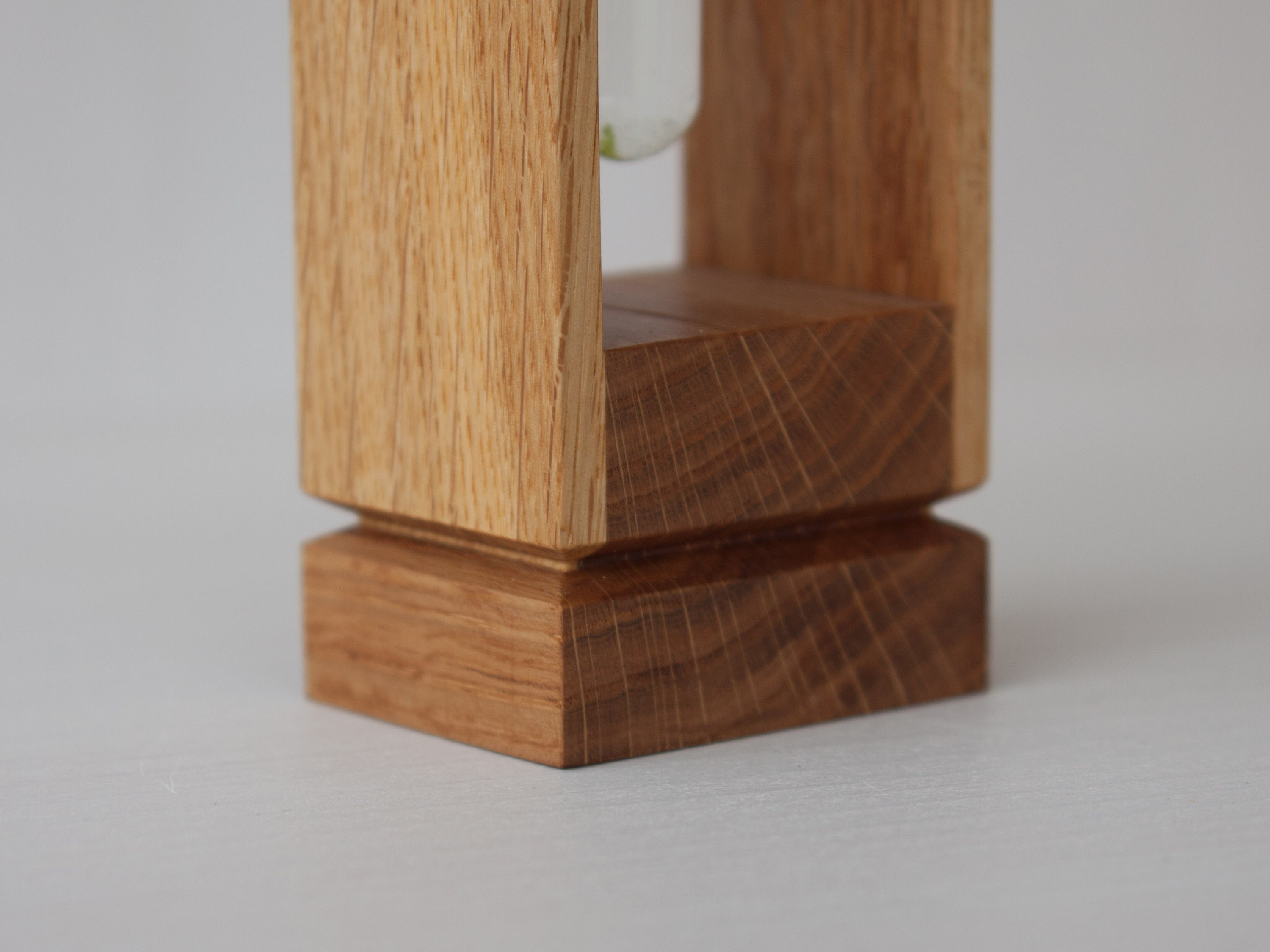 Flower Vase With a Test Tube Made of Oak - Etsy