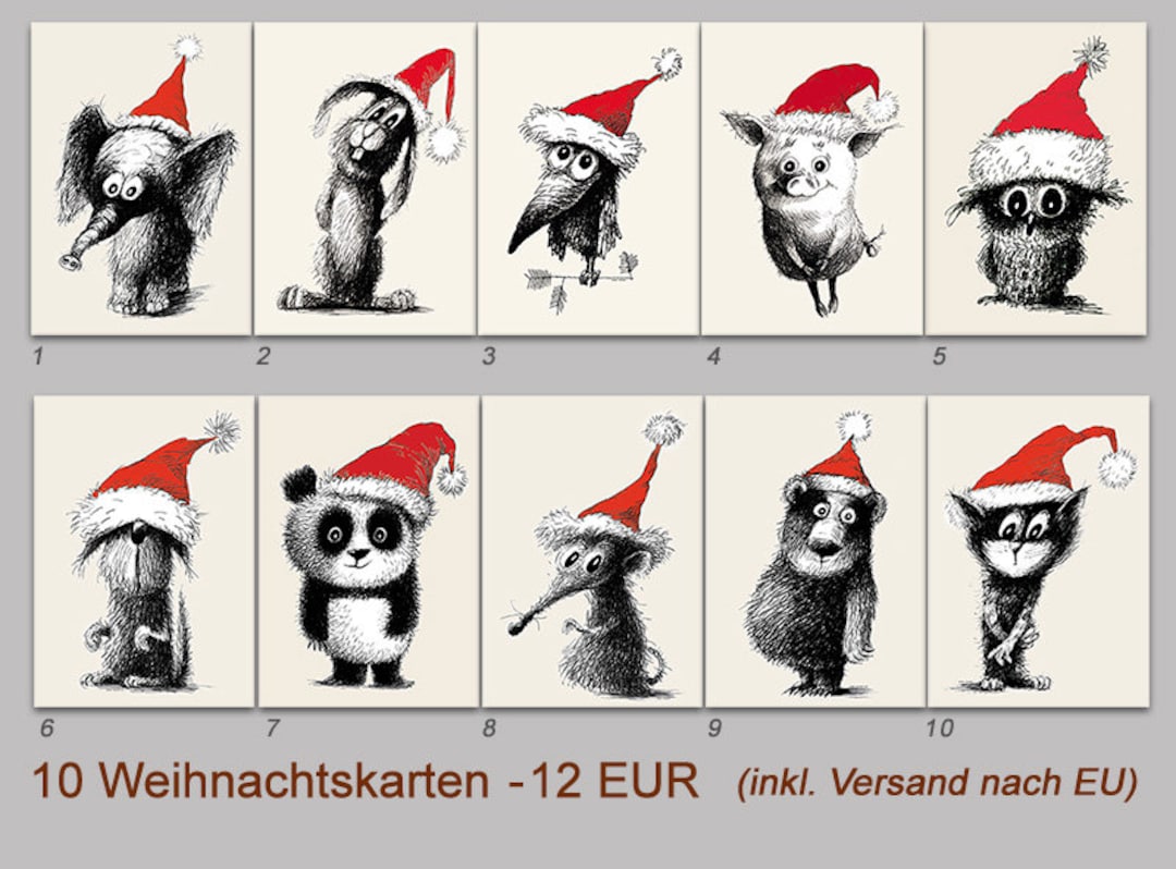Funny Animal Christmas Cards